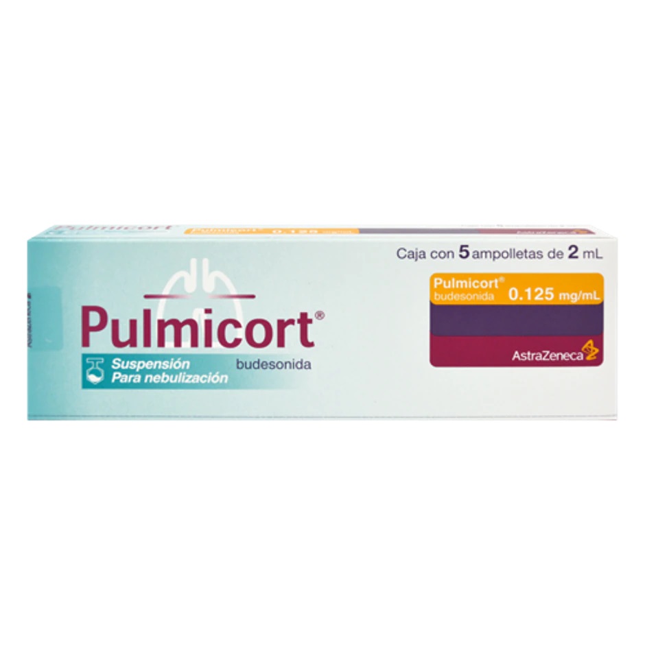 Pulmicort Budesonida 0.125Mg/ml 5 Amp. de 2 ml AZTRA ZENECA | Medical ...
