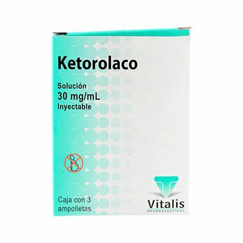 KETOROLACO SOLUCION INYECTABLE 30MG CON 3 AMPULAS | Medical Services