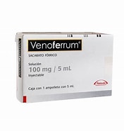 SACARATO FERRICO (Venoferrum) 100 Mg Sol. Iny. 1 Ampolleta 5 Ml ...