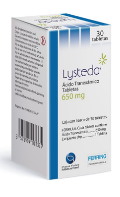 Lysteda Ácido Tranexámico 650 mg 30 Tabletas FERRING | Medical Services