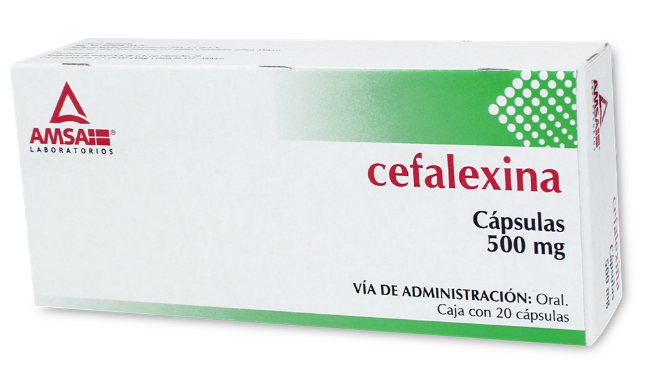 CEFALEXINA (Amsa) c/20 CAPS. 500 MG. Cefalexina 500mg. (Tabs/Caps ...