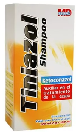 TINIAZOL SHAMPOO Fco. 120 ML. 2 G/100 ML. Ketoconazol 2% (Champú) NA ...