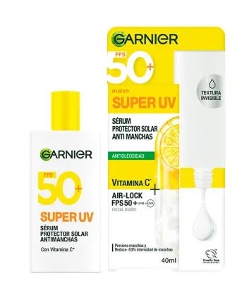Serum Protector Solar Antimanchas Garnier Super UV Con Vitamina C 40 Ml ...