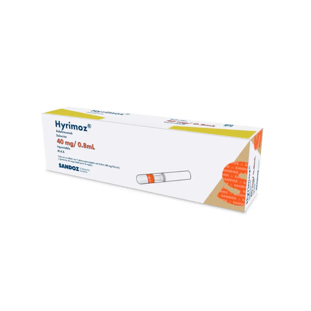 HYRIMOZ ADALIMUMAB SOLUCION INYECTABLE 40MG/0.8ML PLUMA PRECARGADA ...